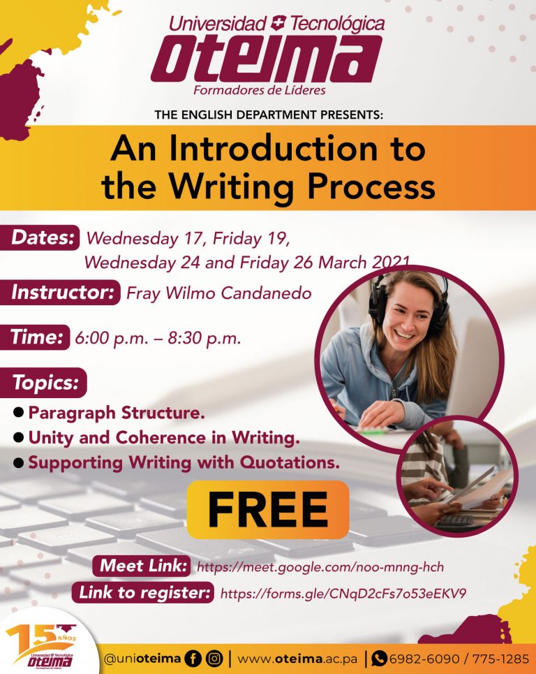 Reforzamiento académico "An Introduction to the Writing Process ...