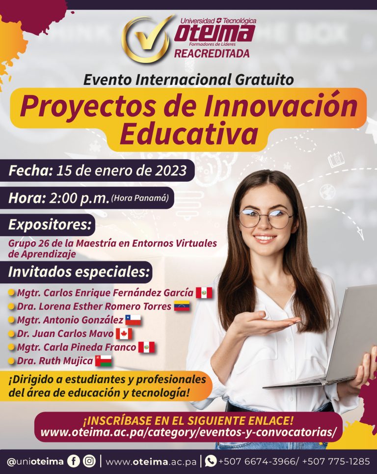 Evento Internacional Gratuito: Proyectos de Innovación Educativa ...