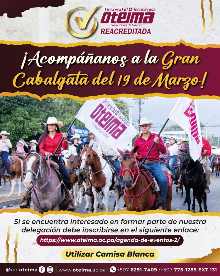 Invitación Gran Cabalgata 19 de Marzo - Universidad Tecnológica OTEIMA